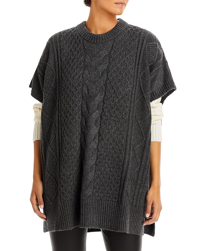 Echo Aran Cable Poncho | Bloomingdale's