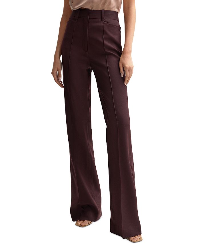 REISS Flora Flared Leg Pants | Bloomingdale's