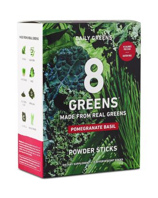 8Greens Powder Stick Supplement - Pomegranate & Basil Flavor, Pack of ...