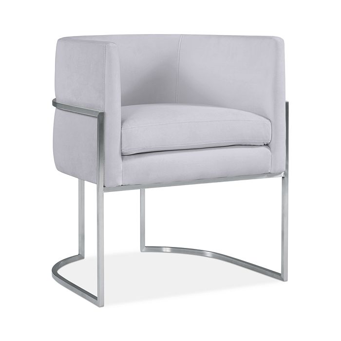 TOV Furniture Giselle Velvet Dining Chair with Silver Tone Legs ...