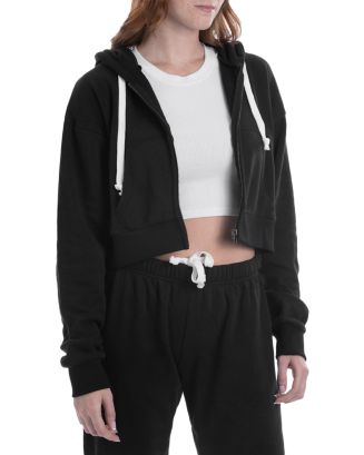 KatieJnyc Women's Dylan Zip Crop Hoodie | Bloomingdale's
