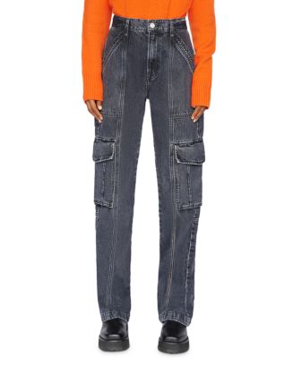 FRAME Utility High Rise Straight Jeans in Astray | Bloomingdale's