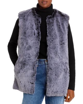 Click here for Surell Rex Rabbit Faux Fur Vest prices