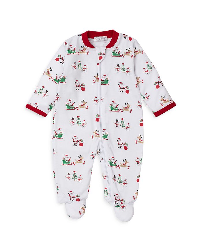 Kissy Kissy Unisex Santa Print Footie - Baby | Bloomingdale's