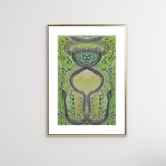 K-Apostrophe Cycle of Renewal Giclée Print Framed in Vintage Gold ...