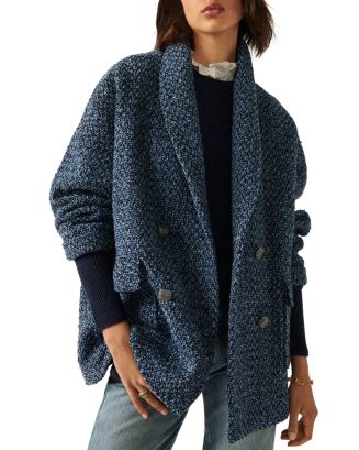 ba&sh Mint Oversized Tweed Coat | Bloomingdale's