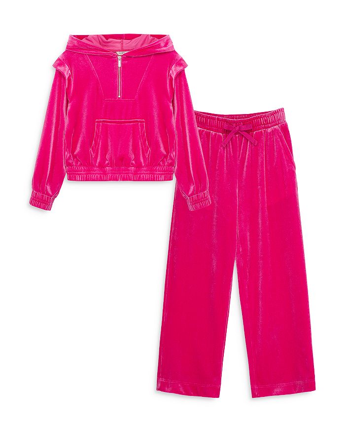 Habitual Kids Girls' Velour Hoodie & Knit Pant Set - Little Kid ...