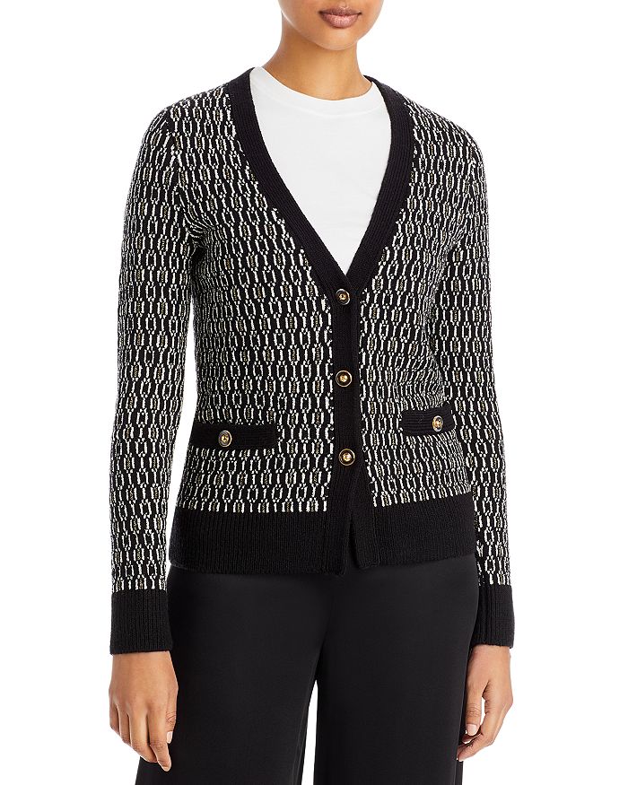 St. John Chain Knit Cardigan | Bloomingdale's
