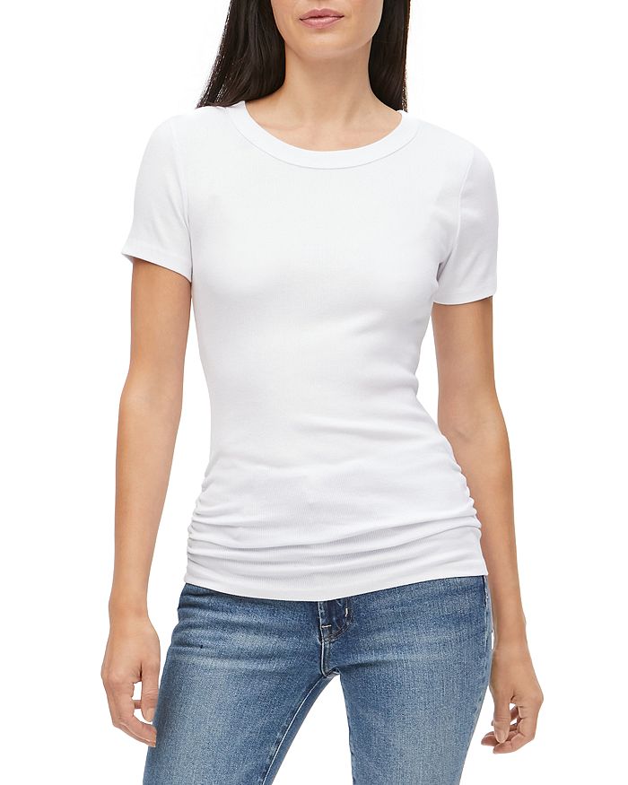 Michael Stars Jolie Side Ruched Tee | Bloomingdale's