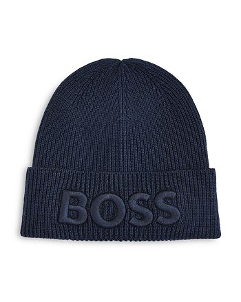 BOSS Hugo Boss Logo Knit Beanie | Bloomingdale's