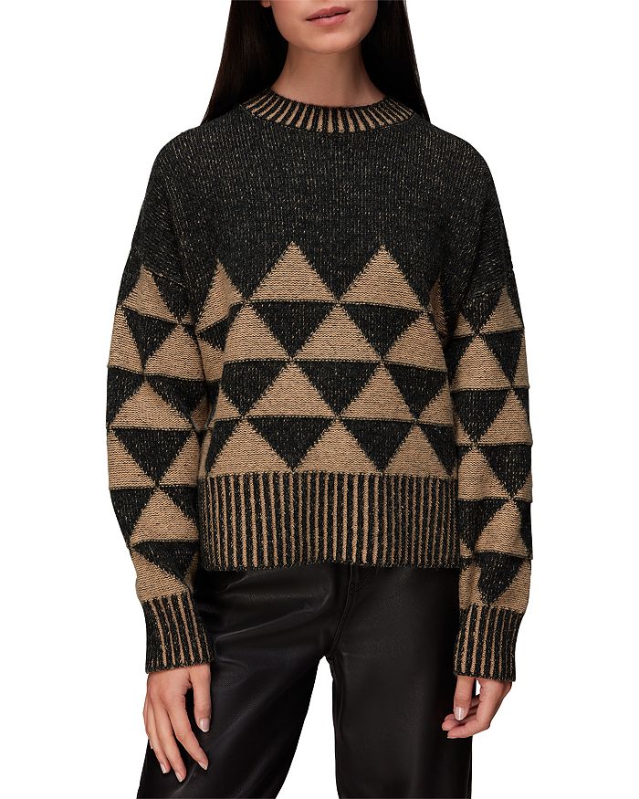 Whistles Triangle Textured Sweater | Bloomingdale's