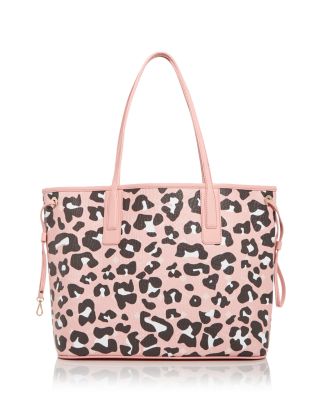 MCM Aren Medium Visetos Leopard Print Shopper | Bloomingdale's