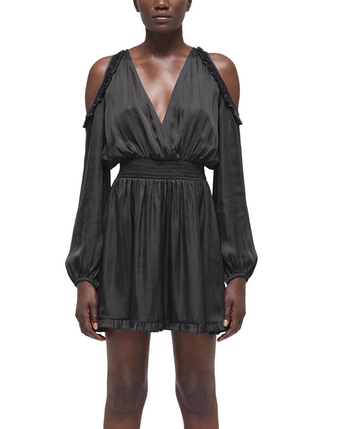 The Kooples Cold Shoulder Mini Dress | Bloomingdale's