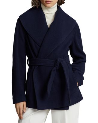 Ralph Lauren Wool Melton Wrap Coat | Bloomingdale's