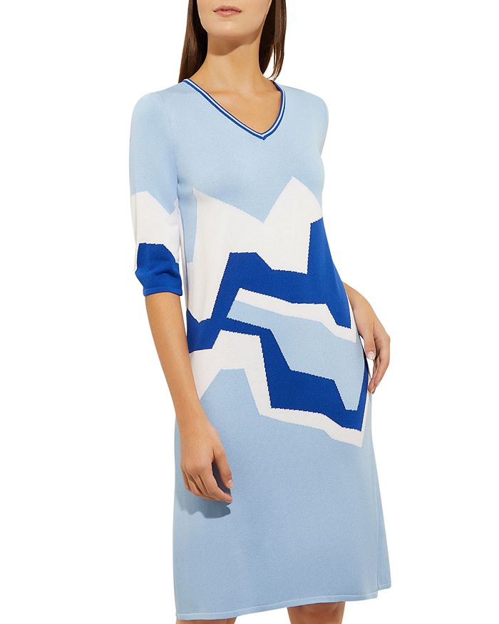 Misook Color Blocked Knit Dress | Bloomingdale's