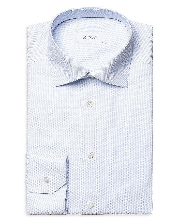 Eton Slim Fit Textured Solid Shirt | Bloomingdale's