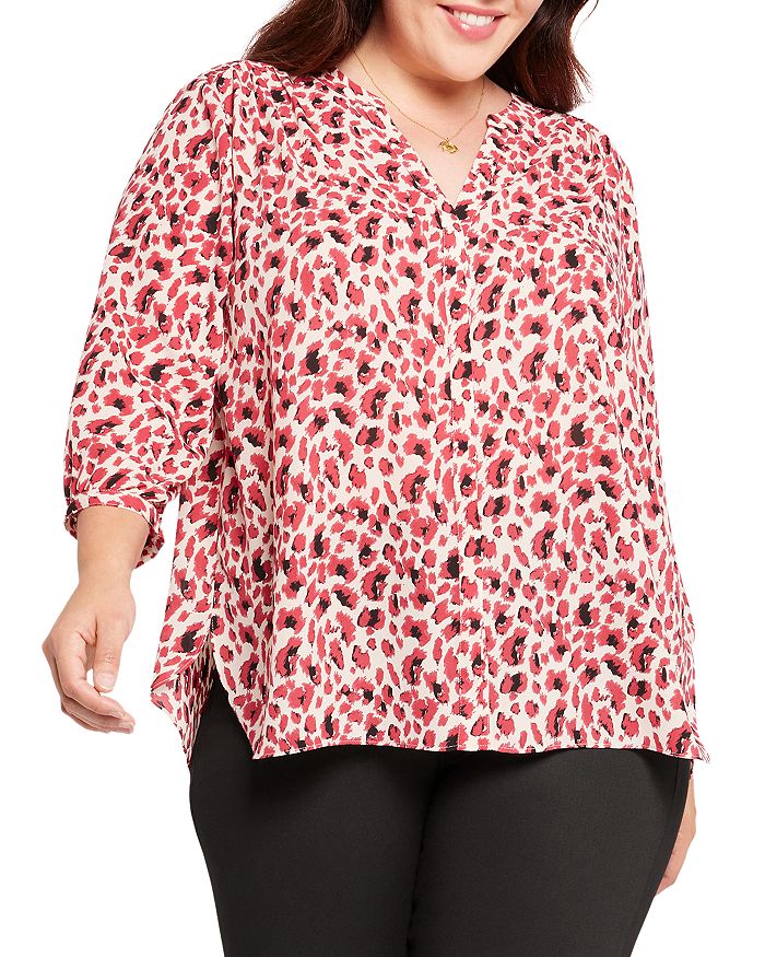 NYDJ Plus Pintuck-Back Blouse | Bloomingdale's