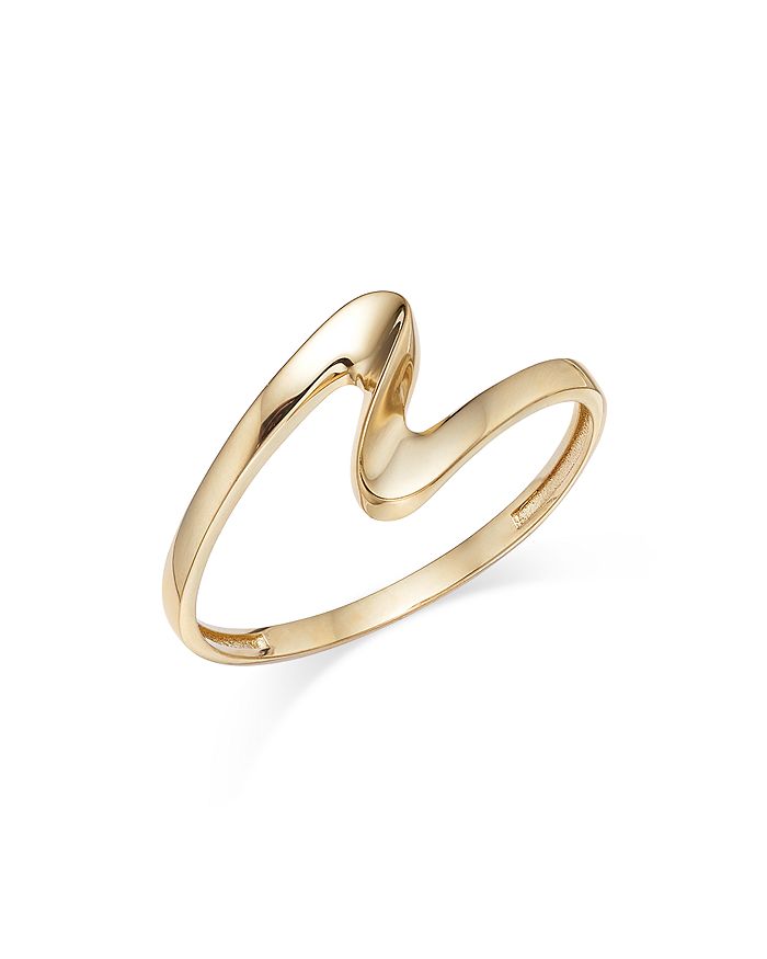 Moon & Meadow 14K Yellow Gold Polished Wave Statement Ring | Bloomingdale's