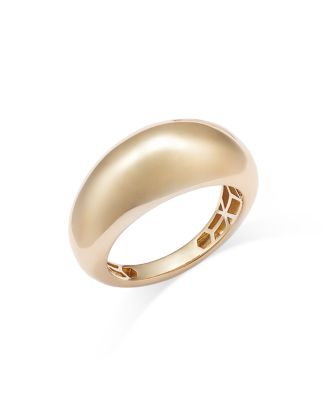 Bloomingdale's Fine Collection Polished Dome Ring in 14K Yellow Gold ...
