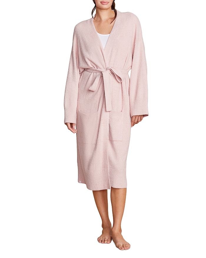 BAREFOOT DREAMS x Barbie™ Barbie Script Tie Waist Robe | Bloomingdale's