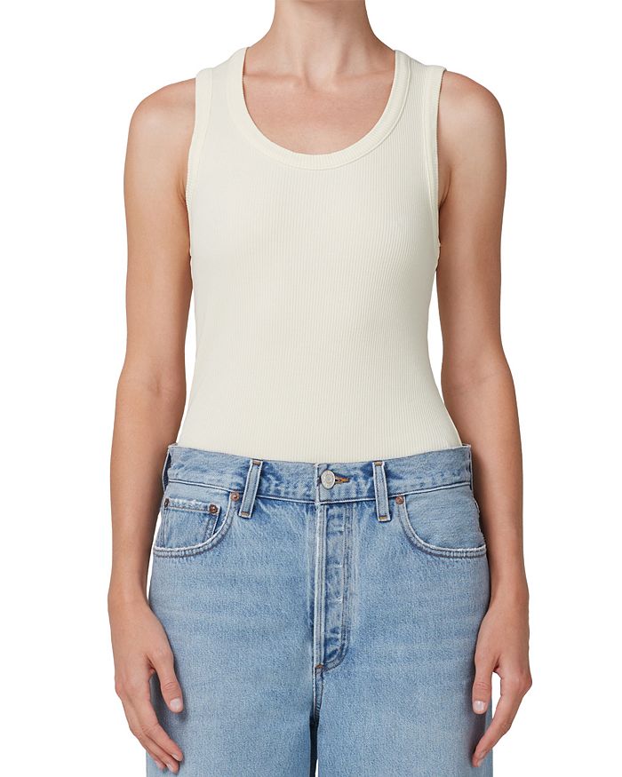 AGOLDE Poppy Ribbed Tank Top | Bloomingdale's