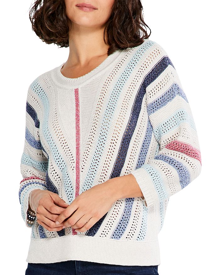 NIC+ZOE Crochet Angles Sweater | Bloomingdale's