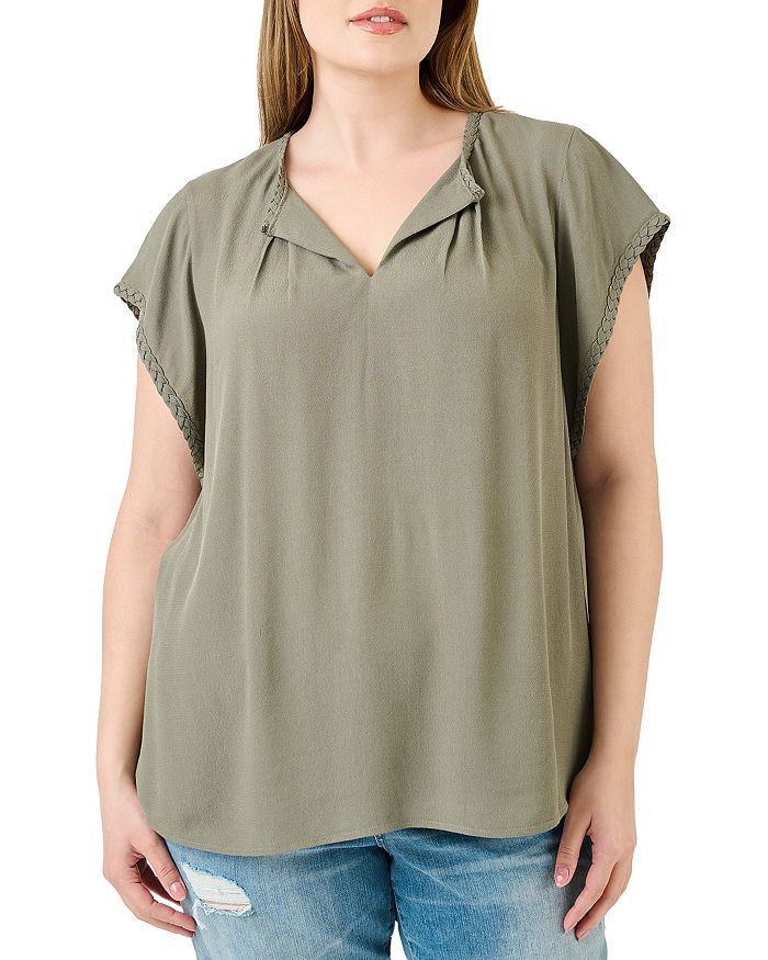 Daniel Rainn Plus Braid Trim Top | Bloomingdale's