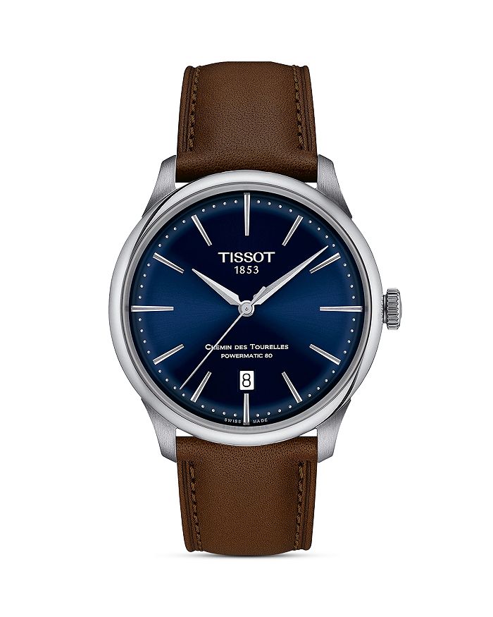 Tissot Chemin des Tourelles Powermatic 80 Watch, 39mm | Bloomingdale's