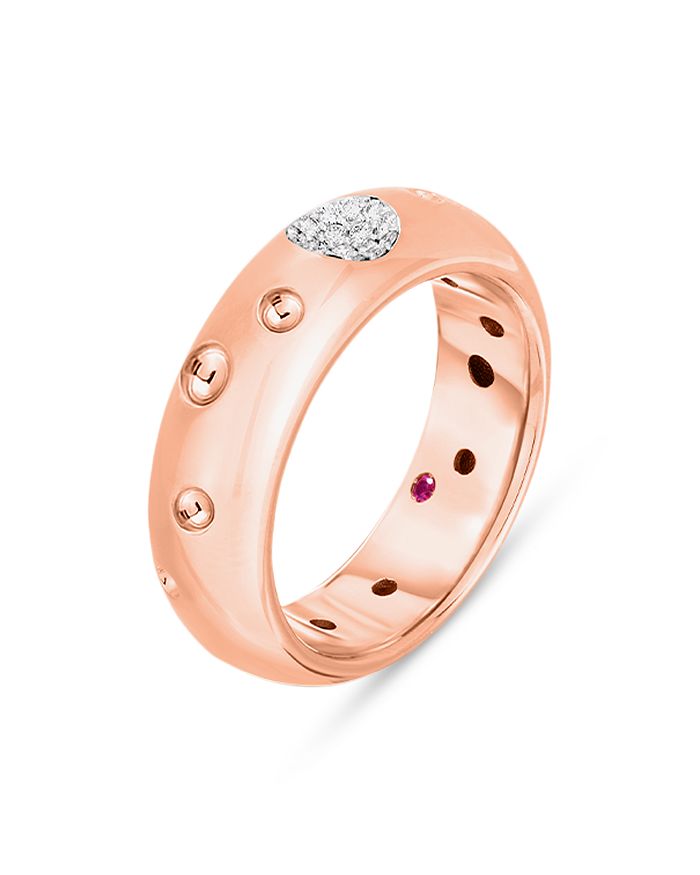 Roberto Coin 18K Rose Gold Pois Moi Luna Domed Ring | Bloomingdale's