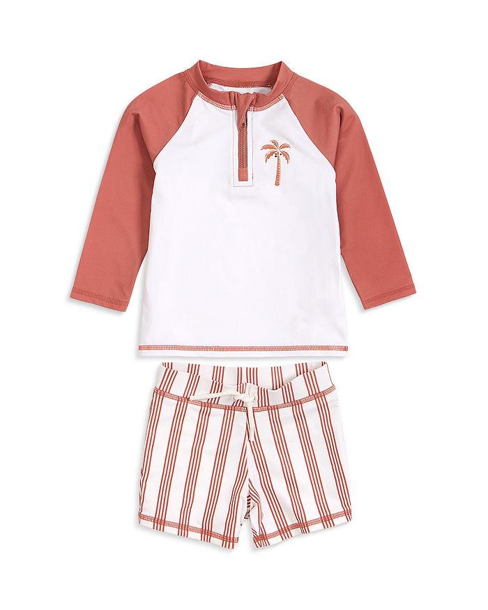 petit lem Boys' Raglan Rash Guard & Swim Shorts Set - Baby | Bloomingdale's
