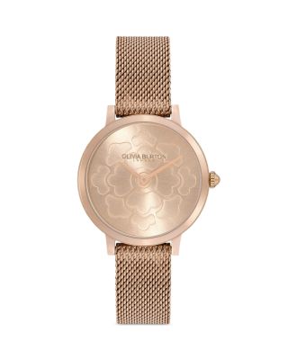 Click here for Olivia Burton Ultra Slim Floral Watch  28mm prices