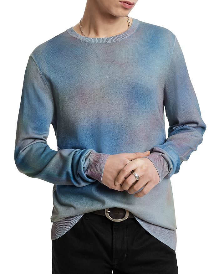 John Varvatos Dahl Mercerized Spray Dyed Sweater | Bloomingdale's