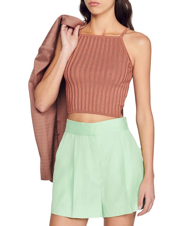 Sandro Laos Rib Knit Tank | Bloomingdale's
