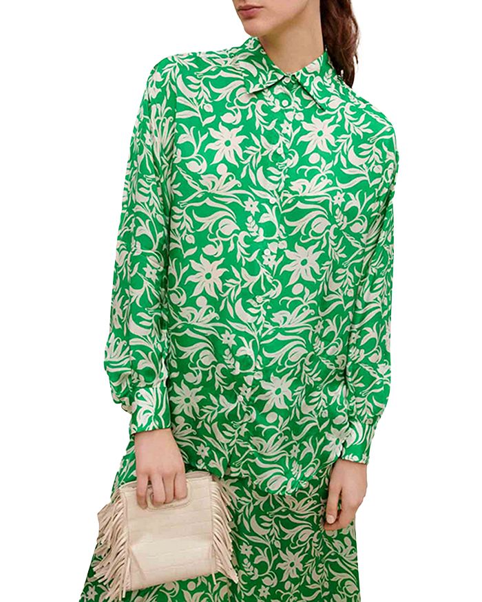 Maje Chaliqua Floral Shirt | Bloomingdale's