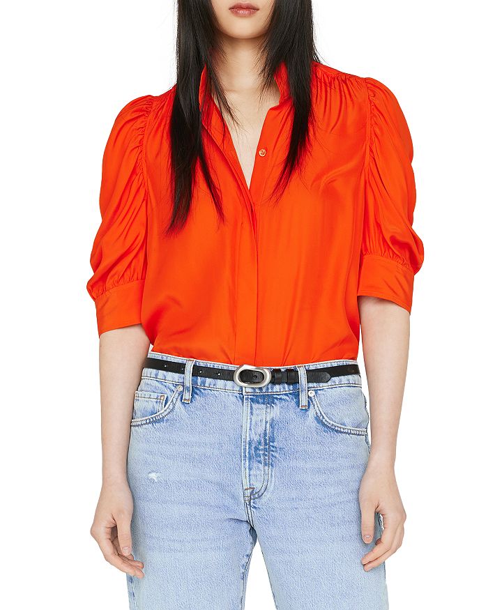 FRAME Gillian Cotton Shirt | Bloomingdale's