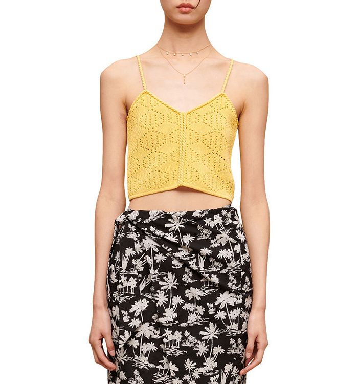 Maje Madenia Crochet Crop Top | Bloomingdale's