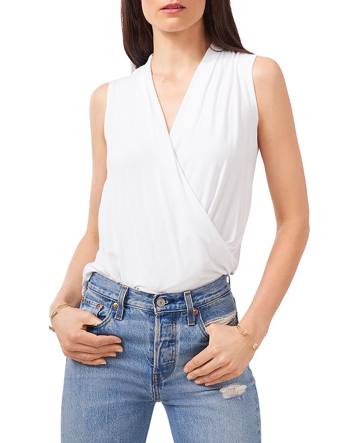 1.STATE Sleeveless Cross Front Top | Bloomingdale's