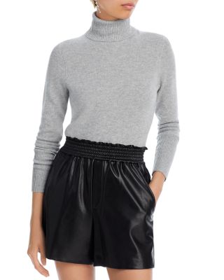 Click here for Aqua 100 Cashmere Turtleneck Sweater - Exclusive prices