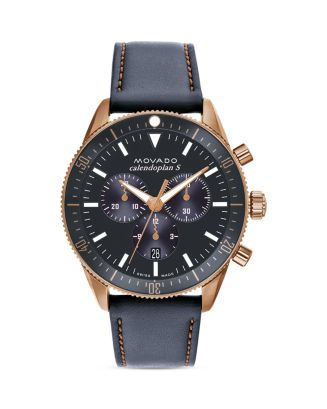 Movado Calendoplan S Bronze Ion Plated Stainless Steel Chronograph ...