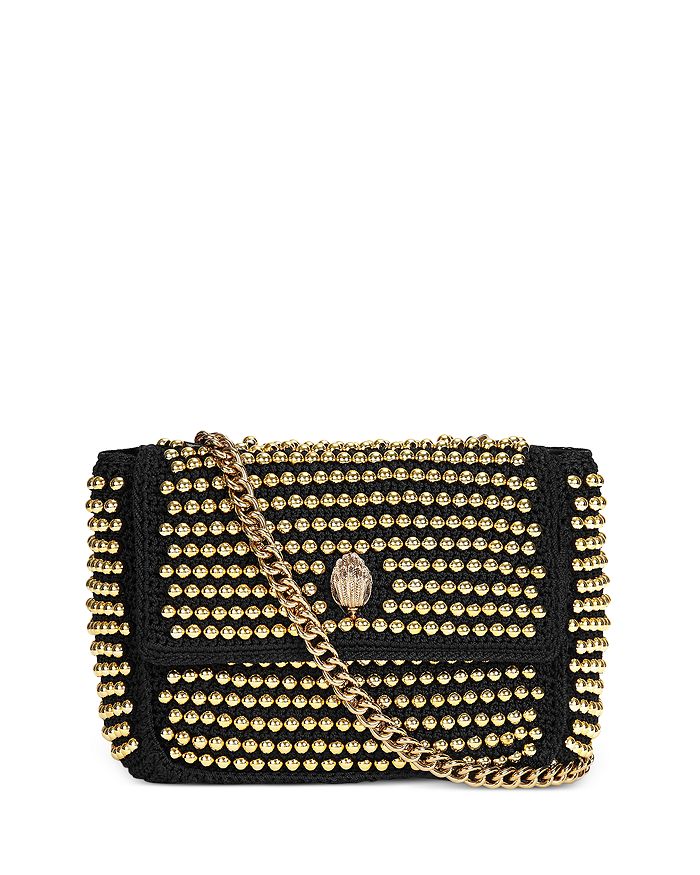 KURT GEIGER LONDON Crochet Kensington Studded Small Crossbody ...