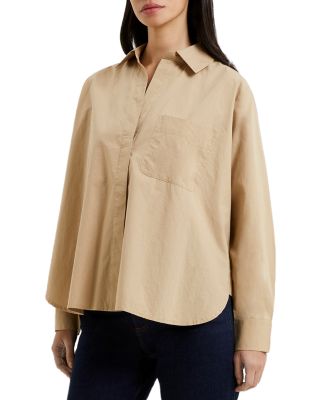 FRENCH CONNECTION Relaxed Popover Shirt | Bloomingdale's