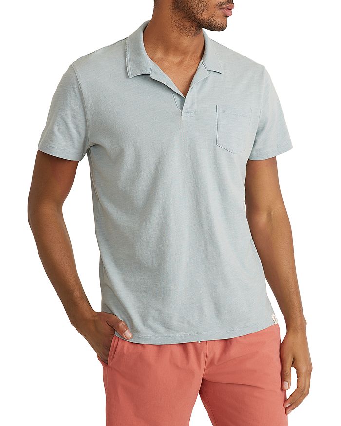 Marine Layer Short Sleeve Space Dye Polo | Bloomingdale's