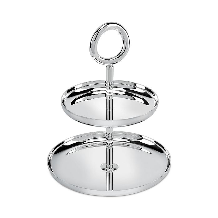 Christofle Vertigo 2 Tier Pastry Stand | Bloomingdale's