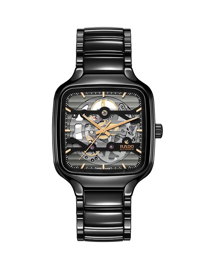 RADO True Square Skeleton Watch, 38mm x 38mm | Bloomingdale's