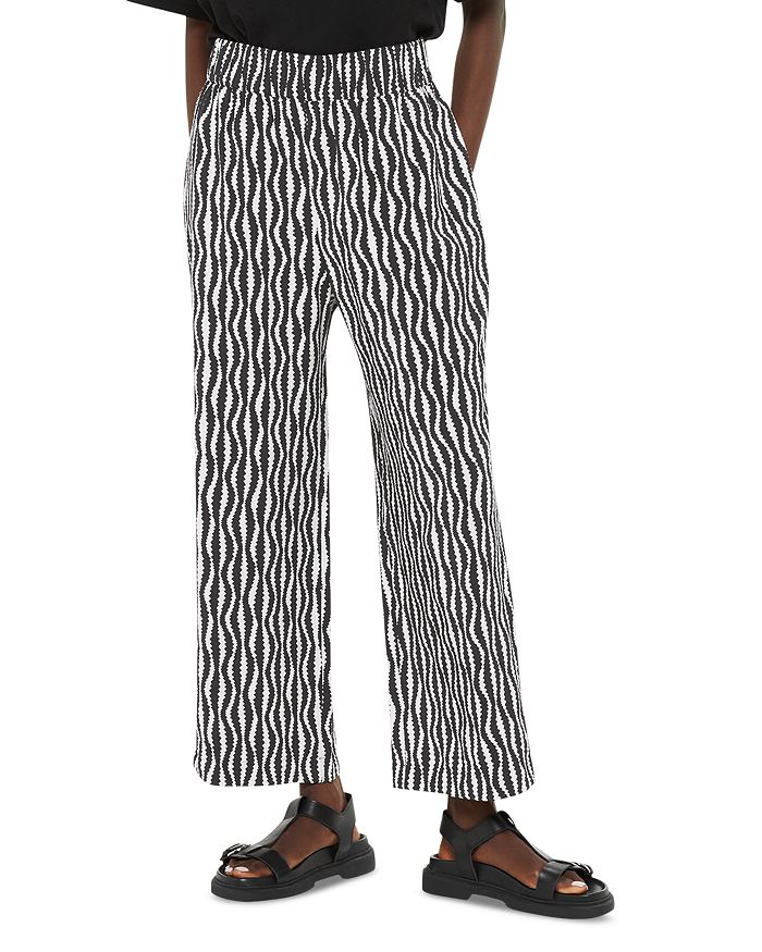 Whistles Optical Rope Cropped Pants | Bloomingdale's