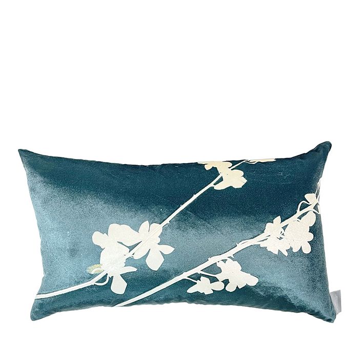 Aviva Stanoff Orchid Malachite Signature Velvet Collection Pillow, 12 ...