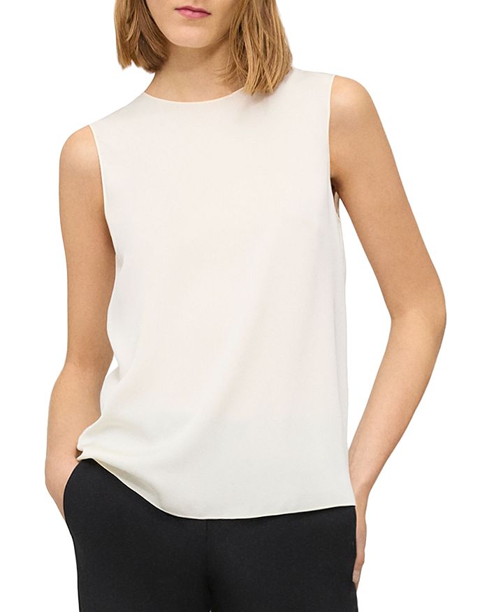 Theory Silk Sleeveless Top | Bloomingdale's