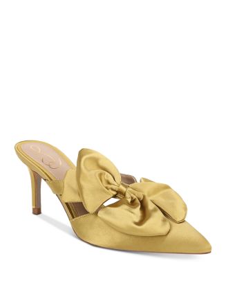 Sam Edelman Women's Veranda Slip On Pointed Toe Bow Pumps | Bloomingdale's