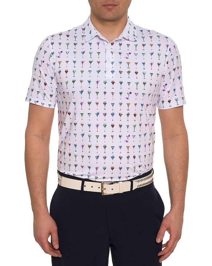 Robert Graham The Martini Printed Classic Fit Performance Polo Shirt ...