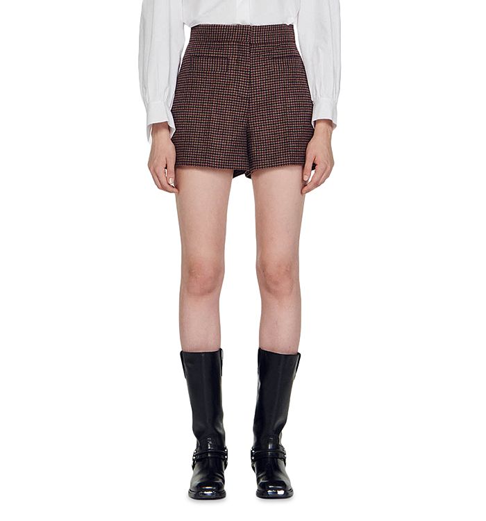 Sandro Houndstooth Shorts | Bloomingdale's